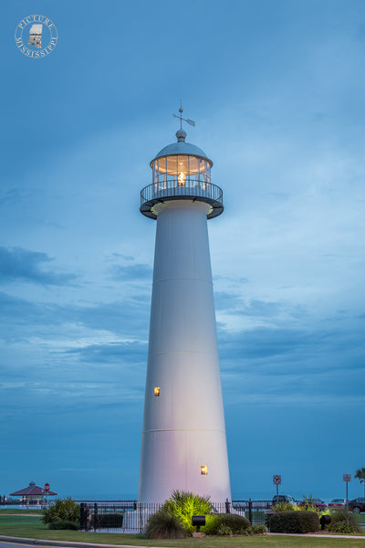 Biloxi Lighthouse after Sunset – Picture Mississippi
